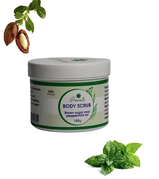 SCRUB- BROWN SUGAR AND MENTA 150G