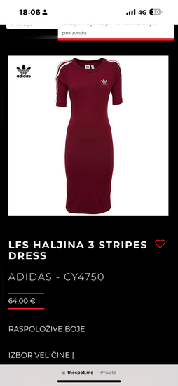 Adidas haljina