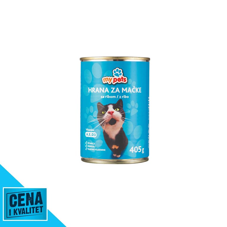 My pets komadići u umaku za mačke riba 405g my pets