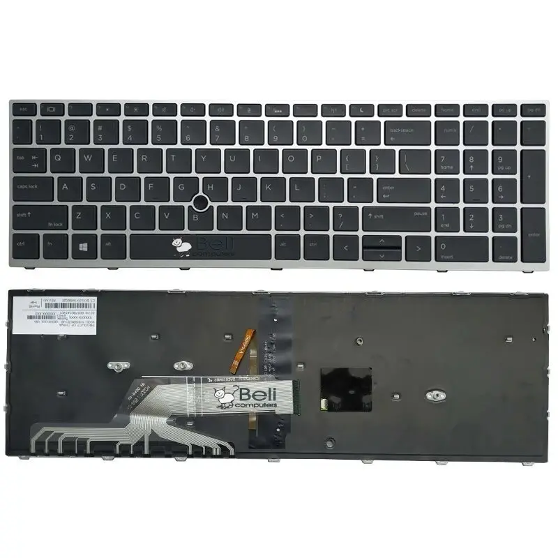 Tastatura sa ramom i pozadinskim osveteljenjem za HP probook 650 G4 650 G5