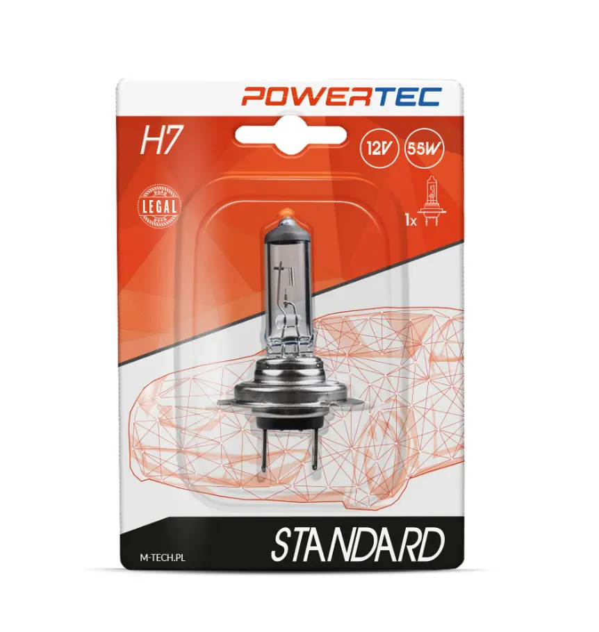 M-TECH Sijalica H7 12V Blister Standard Powertech