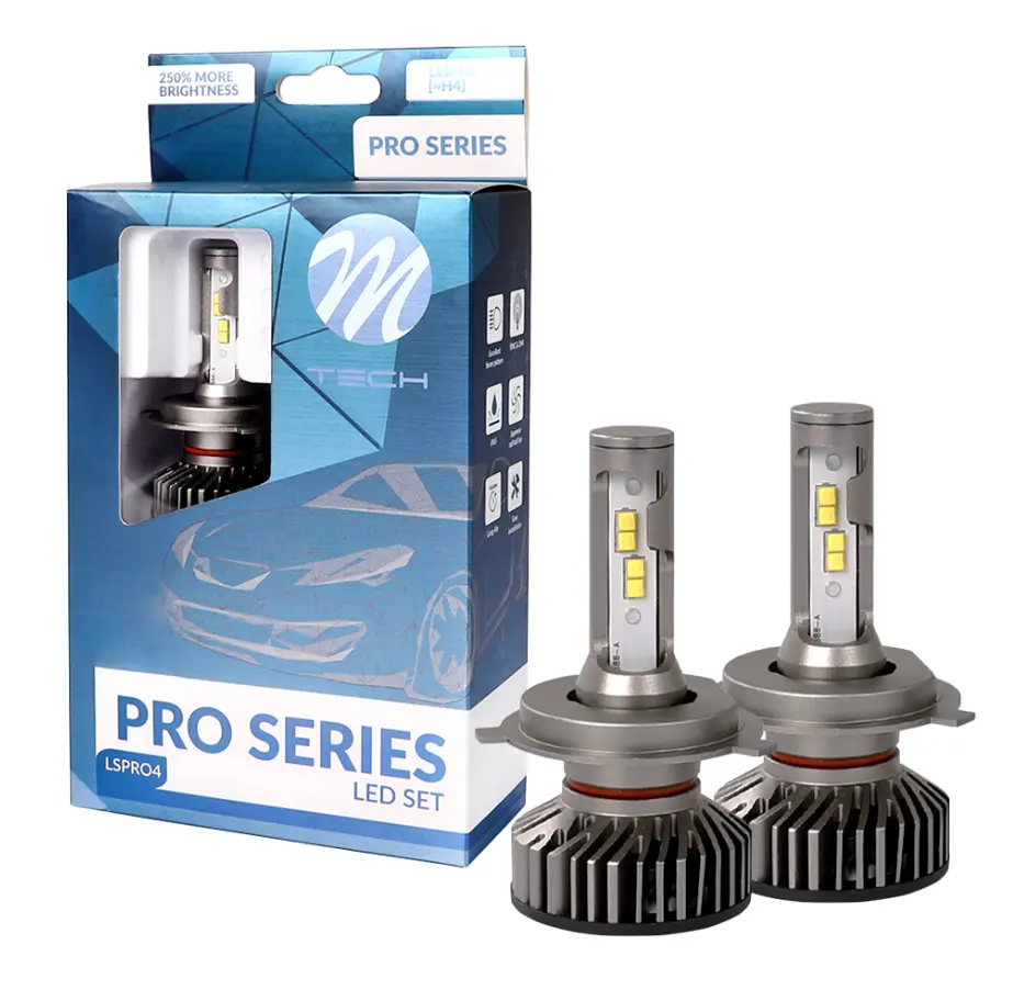 M-TECH Set 2 LED sijalice H4 12 V 40 W PRO