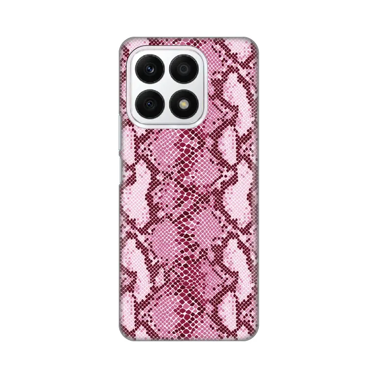 Maska za telefon Silikonska Print za Honor X8a Pink Snake