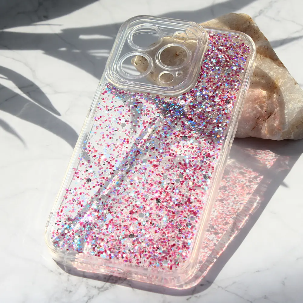 Maska za telefon Glitter za iPhone 14 Pro 6.1 ljubicasta