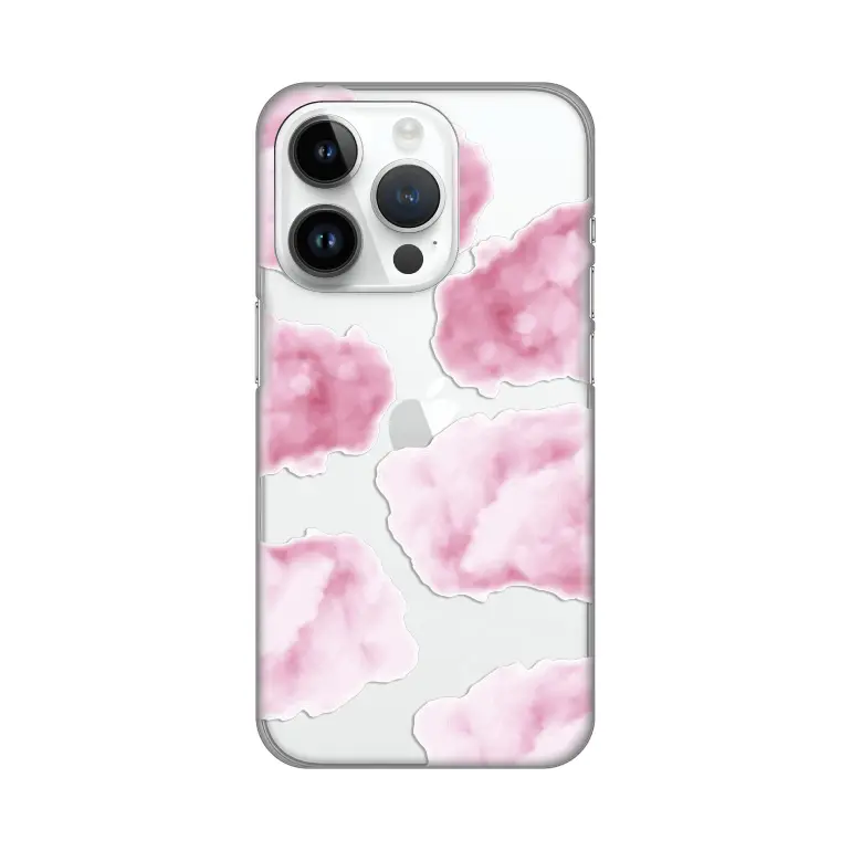 Maska za telefon Silikonska Print Skin za iPhone 14 Pro 6.1 Pink Clouds