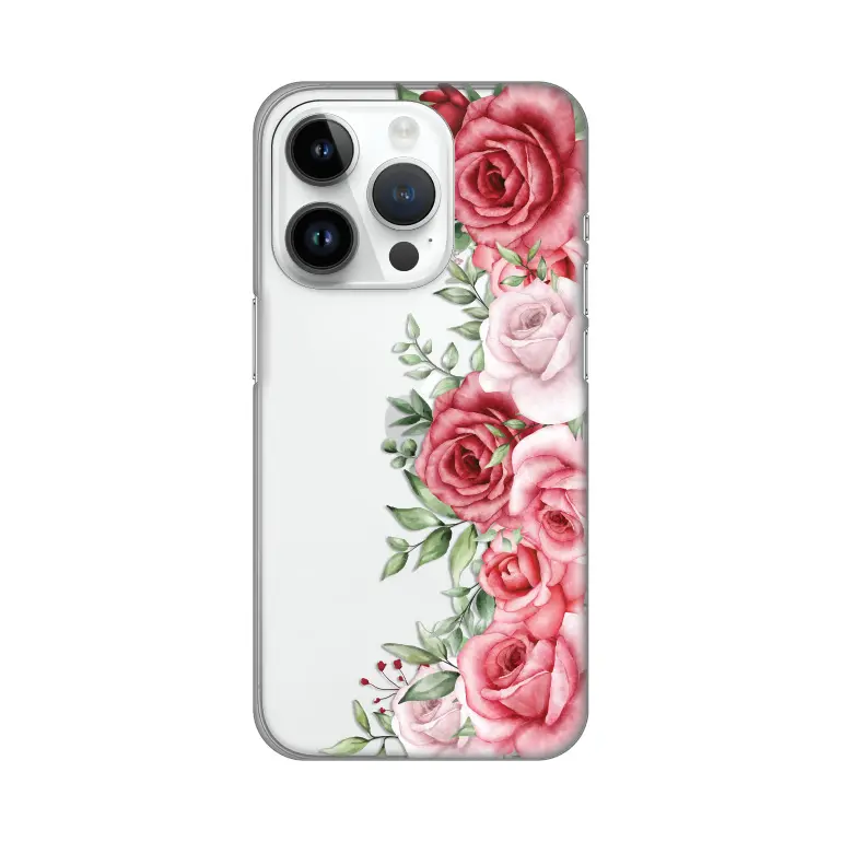 Maska za telefon Silikonska Print Skin za iPhone 14 Pro 6.1 Wild Roses