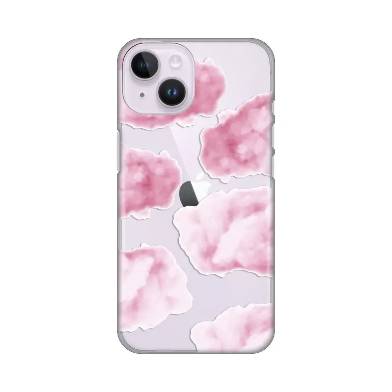 Maska za telefon Silikonska Print Skin za iPhone 14 6.1 Pink Clouds