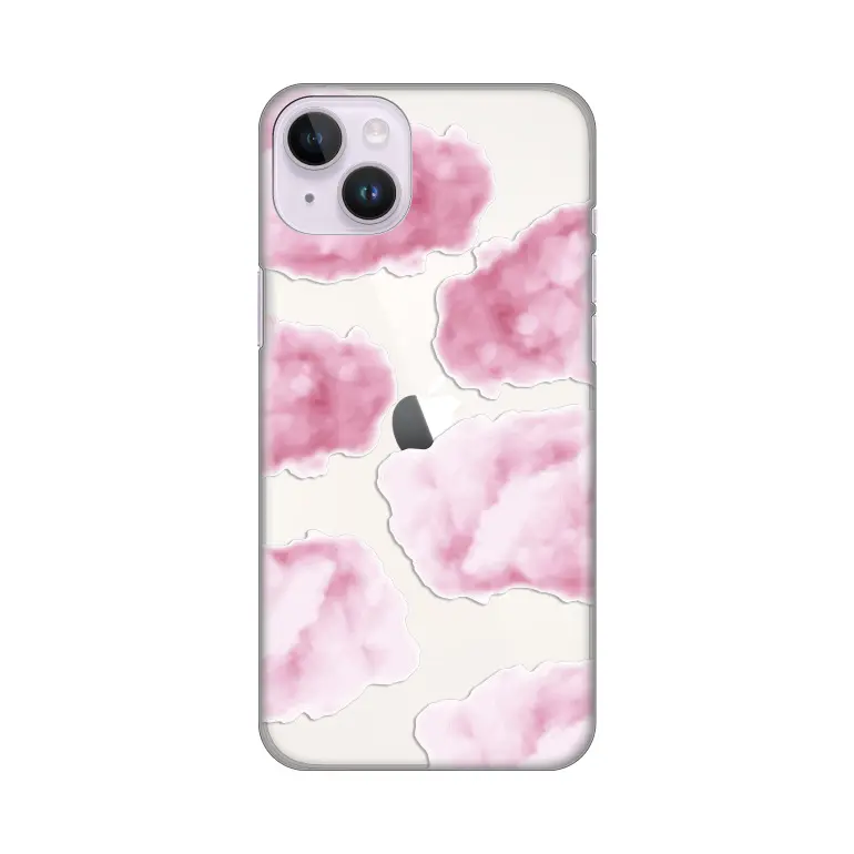 Maska za telefon Silikonska Print Skin za iPhone 14 Plus 6.7 Pink Clouds