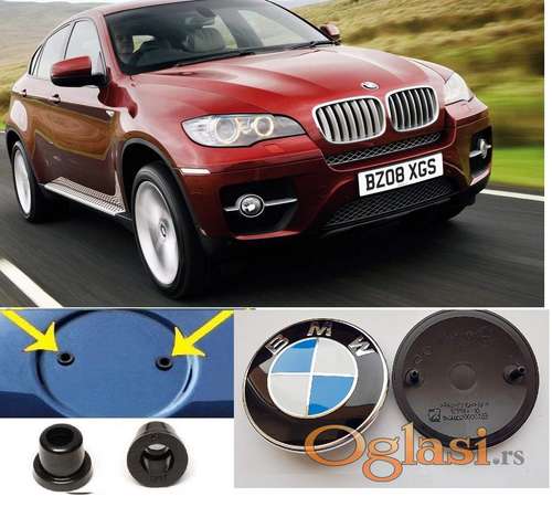 BMW ALU znak haube X6 E71 originalni reljefni