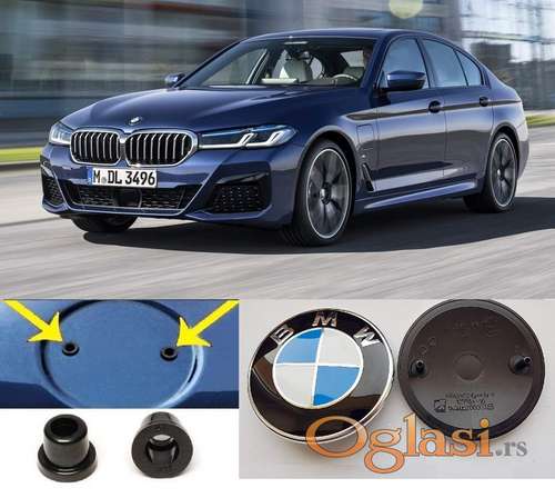 BMW ALU znak haube G30 originalni reljefni