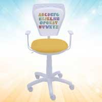 Dečija radna stolica Ministyle White Alfabet