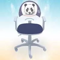 Dečija radna stolica Smart White Panda