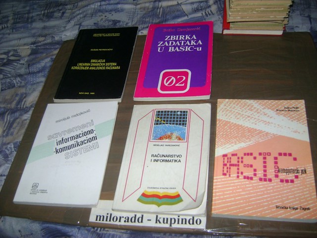Knjige o kompjuterima,komplet 5 knjiga