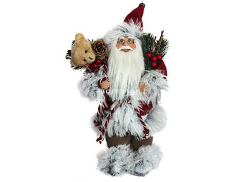 Novogodišnja figura Deda Mraz Deco Santa Red 30 cm