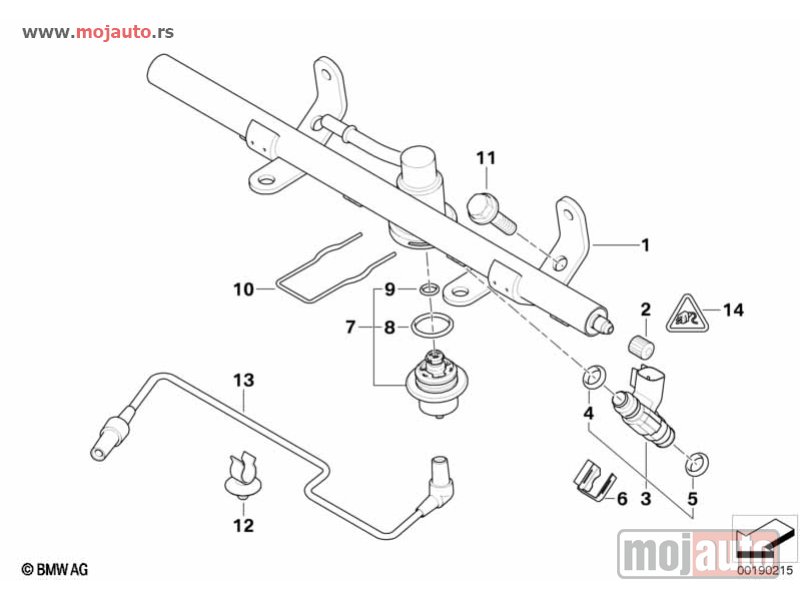 Mini Cooper S 1.6B Regulator Pritiska Goriva 02-06, NOVO