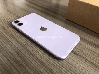 iPhone 11 64GB Purple Sim Free NOVO! 100% Baterija