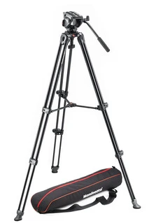 Manfrotto MVK500AM 500 twin alu leg video set tripod stativ