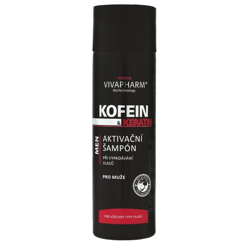 Keratin šampon sa kofeinom za muškarce VIVAPHARM 200 ml