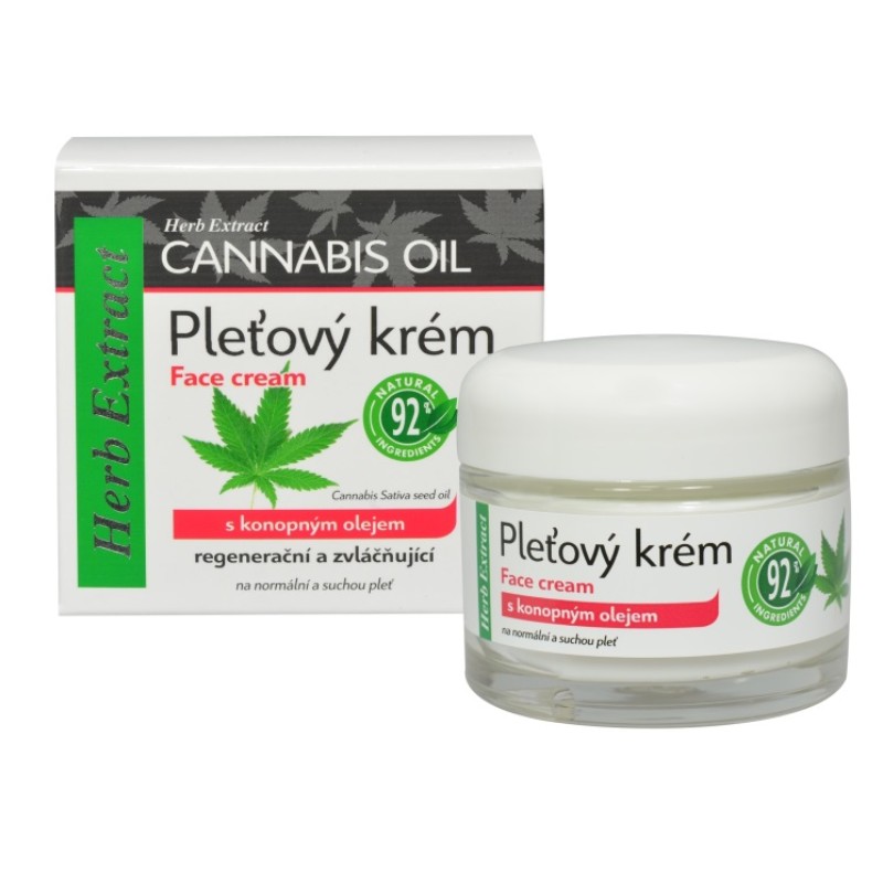 Krema za lice sa uljem konoplje Cannabis oil HERB EXTRACT 50 ml