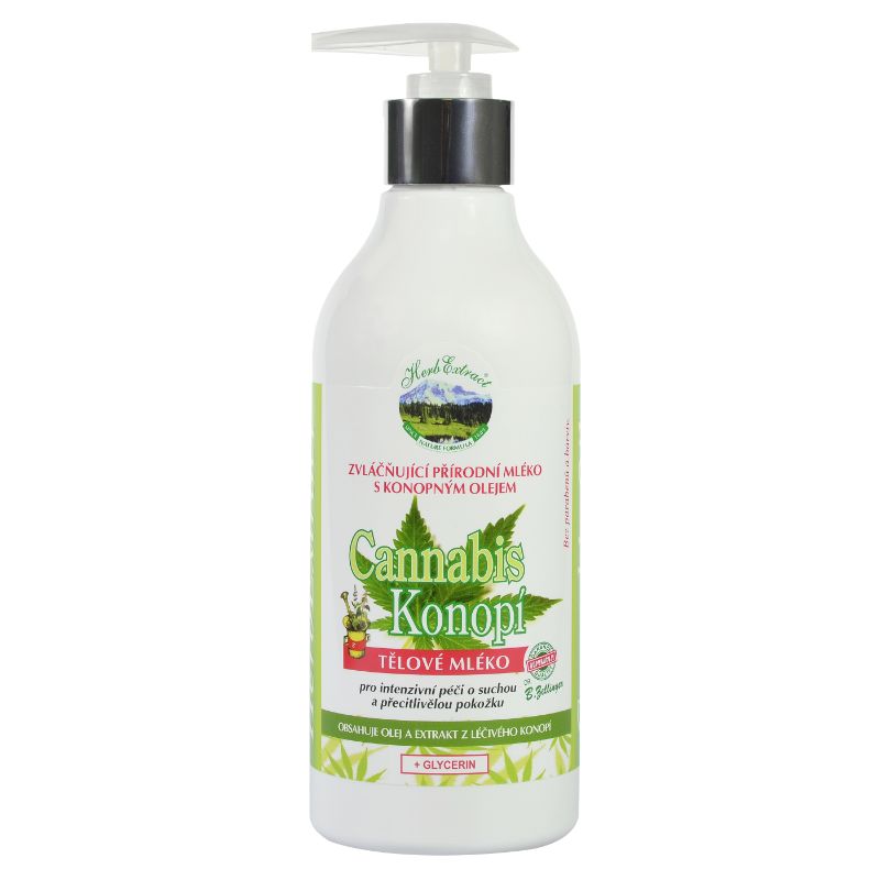 Mleko za telo sa uljem konoplje i glicerinom HERB EXTRACT 400 ml