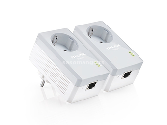 Powerline adapter TP-LINK TL-PA4010P KIT AV600/600Mbps/Homeplug AV/uticnica/300m