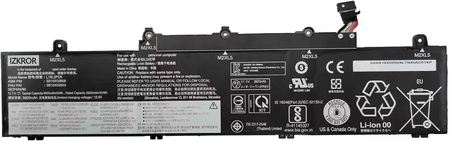 Baterija za laptop Lenovo Thinkpad E14 E15 Gen 2 Series L19L3PD5 HQ2200