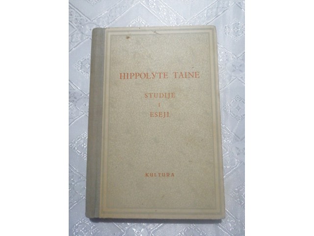 Hippolyte Taine: Studije i Eseji
