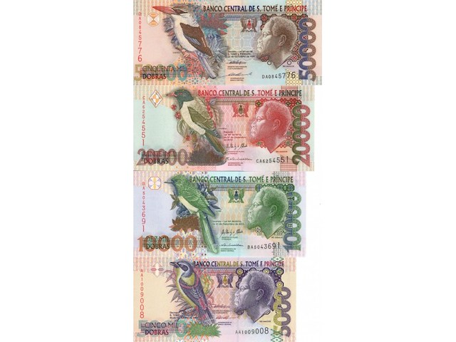 Sao Tome e Principe 5.000 - 50.000 Dobras 1996/2013 UNC