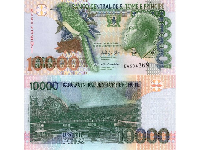 Sao Tome e Principe 10.000 Dobras 2013 UNC, P-66