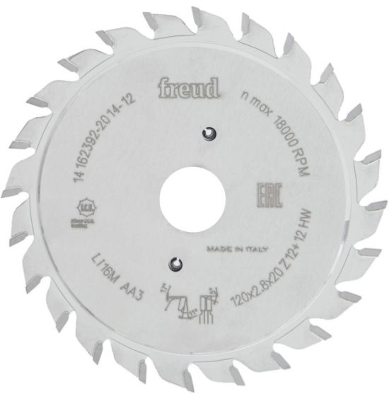 Freud podesivi predrezač za ivericu 120x2,8 - 3,6x20mm 24Z LI16M AA3