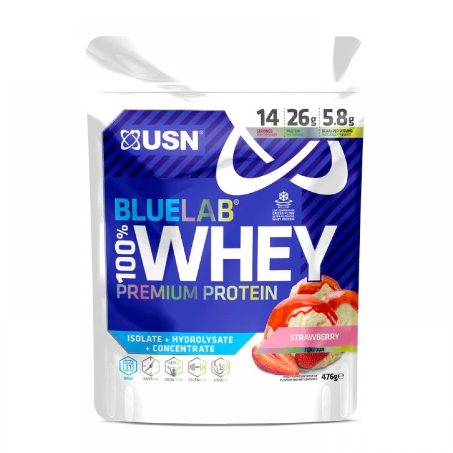 USN BLUE LAB 100% Whey protein 476g Strawberry