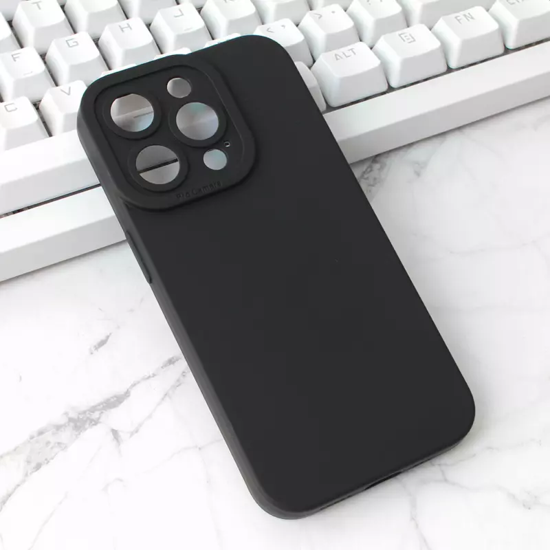 Maska Silikon Pro Camera za iPhone 15 Pro 6.1 crna