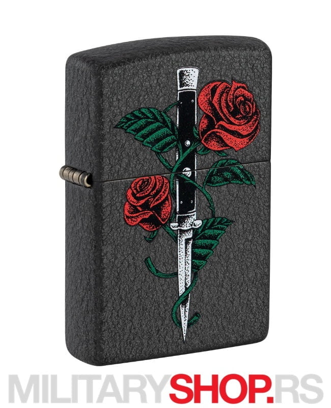 Zippo Upaljač Rose Dagger Tattoo Design