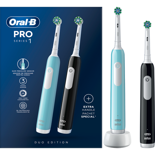 Oral-B Pro1 Duo, Električne četkice za zube, 2 kom