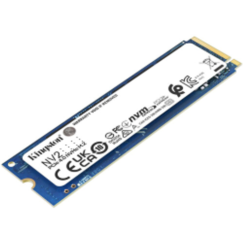 Kingston SNV2S/1000G M.2 NVMe 1TB SSD, NV2, PCIe Gen 4x4, Read up to 3,500 MB/s, Write up to 2,100 MB/s, (single sided), 2280
