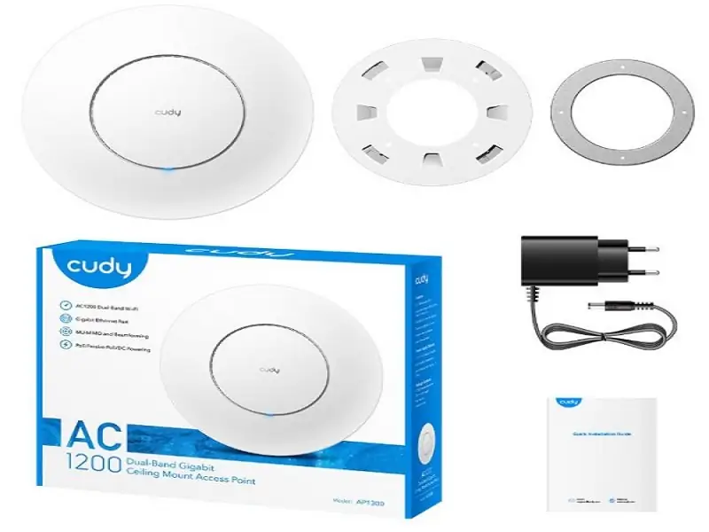 CUDY CUDY AP1300 AC1200 GIGABIT WIRELESS ACCESS POINT, DUAL BAND (POE)