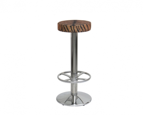 BARSTOOL M 430 INOX BAR with footrest