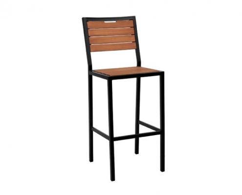 MEDITERANEO BARSTOOL black/teak color