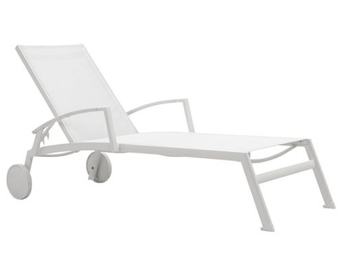 RHODES SUNLOUNGER white