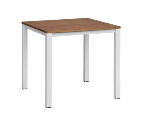 TABLE MEDITERANEO white/teak