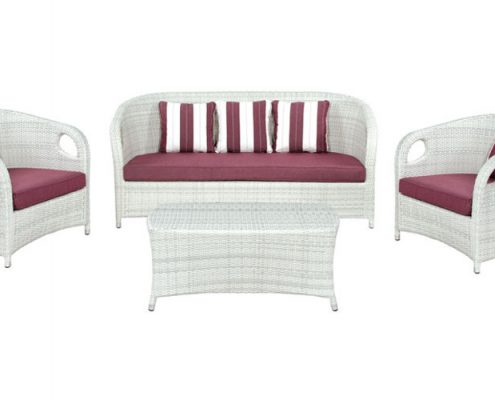 LOUNGE SET SARDINIA white wash