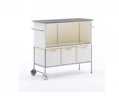 Titan BBQ Trolley White