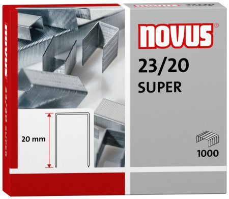 Novus klamerice 23/20 super, 1/1000, 170 listova ( 05KMN2320 )