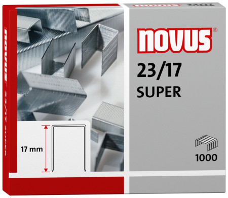 Novus klamerice 23/17 super, 1/1000, 140 listova ( 05KMN2317 )