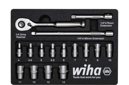 Wiha set gedora, 1/4", 17 delova ( W 44683 )