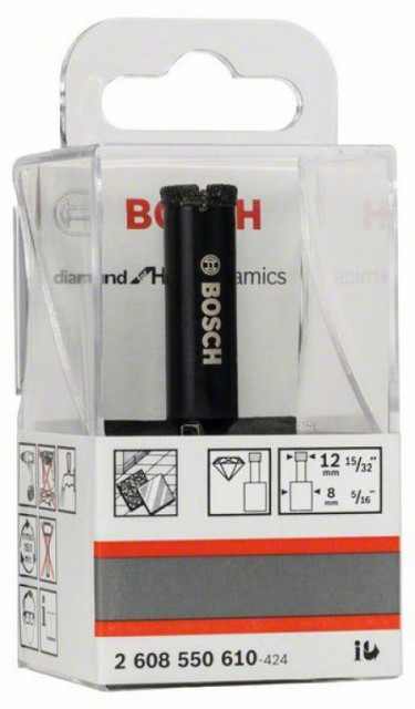 Bosch dijamantska burgija za mokro bušenje diamond for hard ceramics 12 x 35 mm ( 2608550610 )