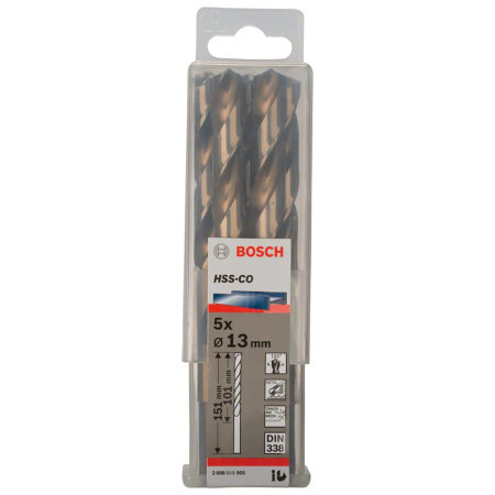 Bosch burgija za metal HSS-Co, din 338 13 x 101 x 151 mm, 1 komad ( 2608585905. )