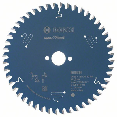 Bosch list kružne testere expert za drvo 160 x 20 x 1,8 mm, 48 ( 2608644015 )