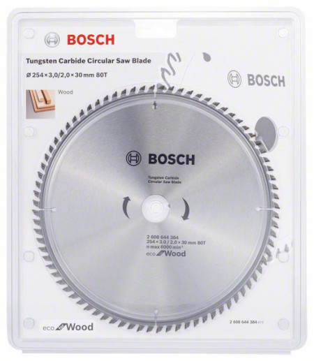 Bosch list kružne testere za drvo 254x2,5x30/80z eco ( 2608644384 )