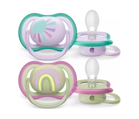 Philips avent varalica ultra air 0-6m - girl (2kom) ( SCF085/59 )